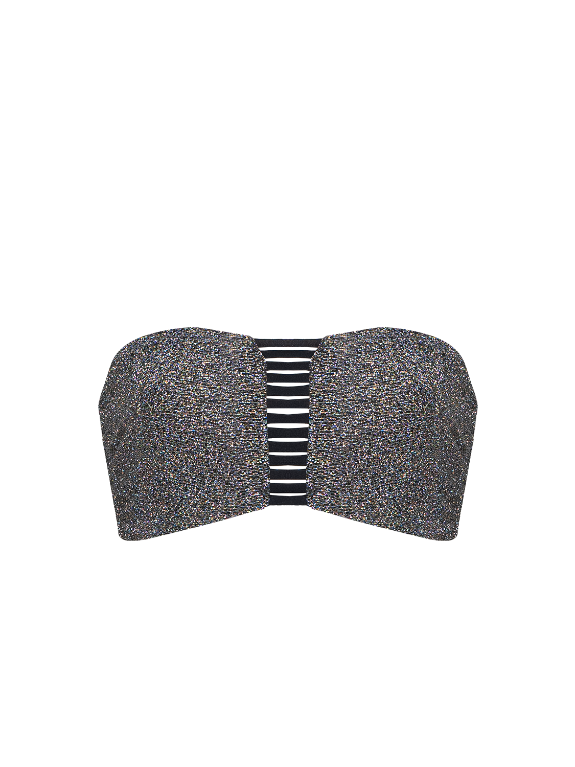 Stardust ~ Loop De Loop Bikini Top Heather Silver HÁi The Label